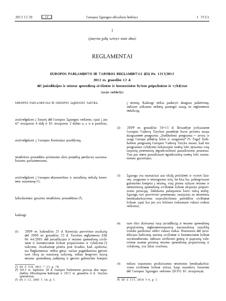 Briuselis I Bis | PDF