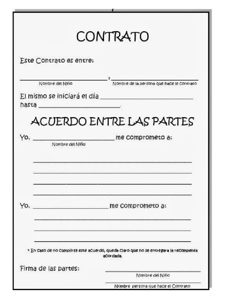 Contrato Conductual | PDF