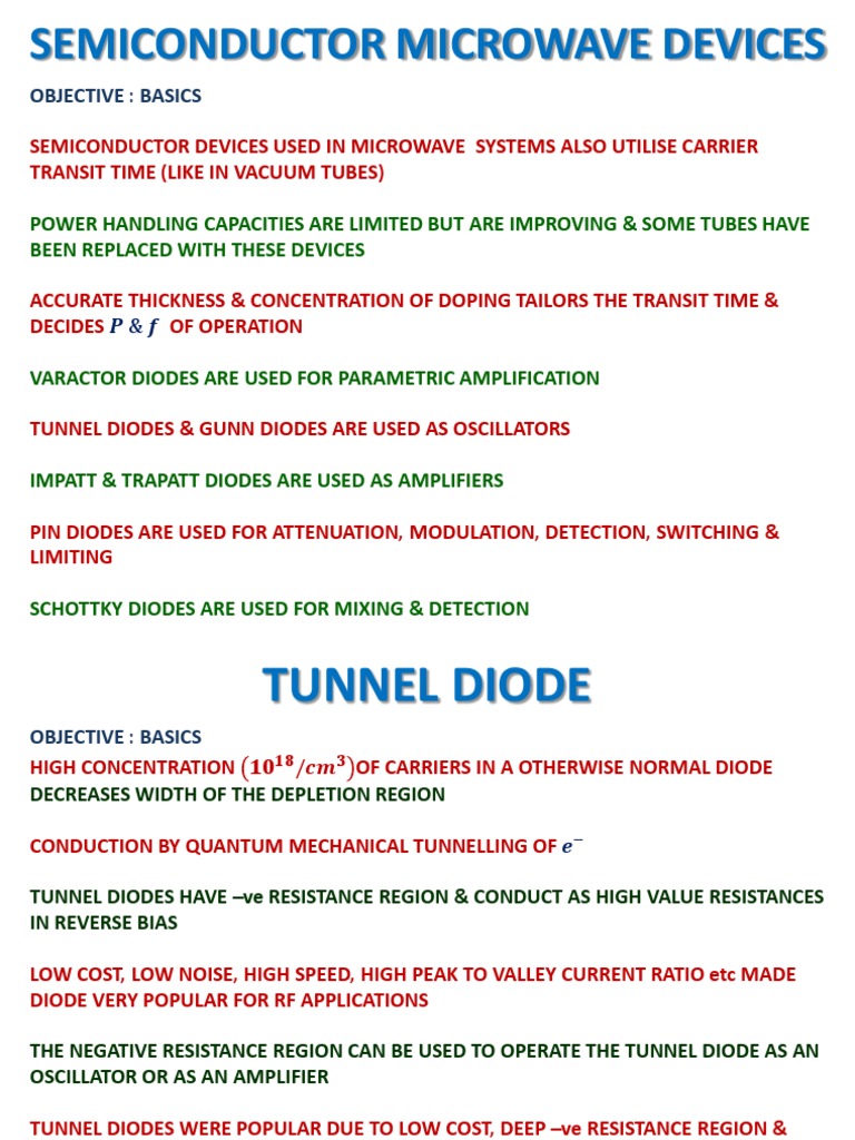 Microwave Diodes | PDF