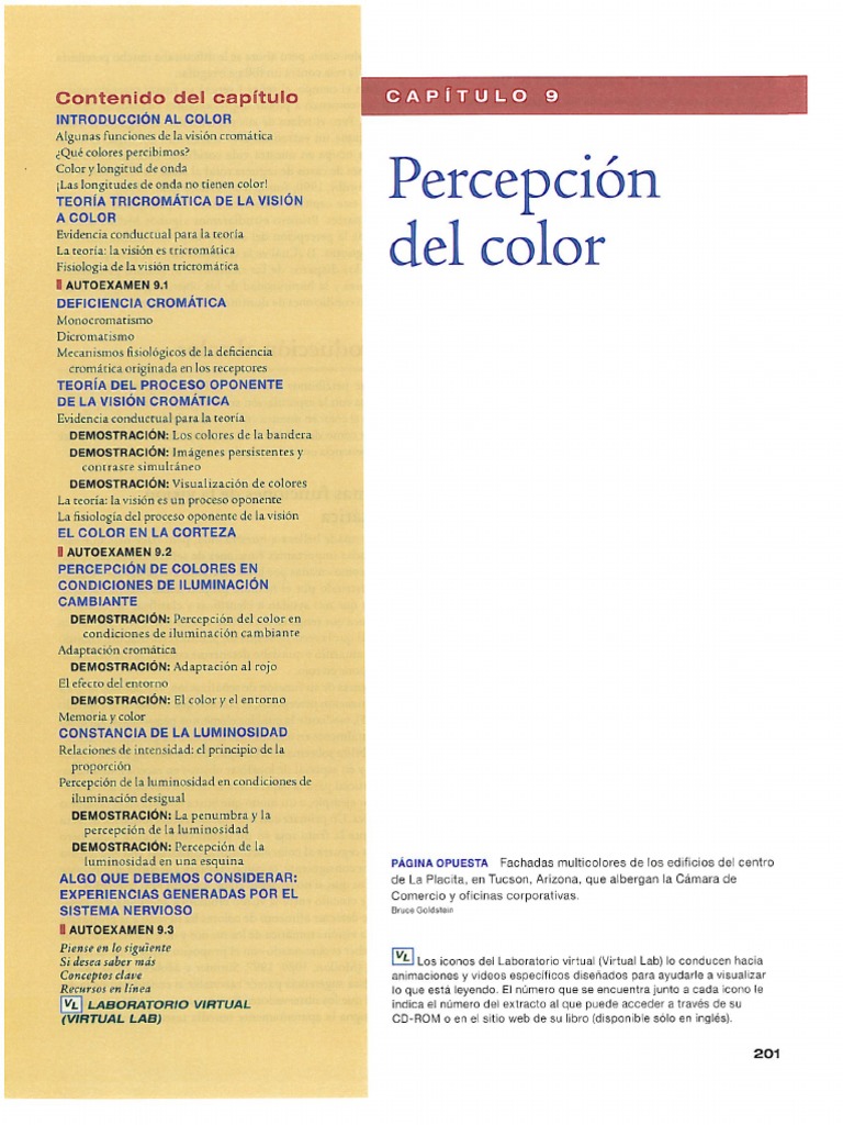 T 9 Color Goldstein 8 Ed PDF | PDF | Percepción visual | Color