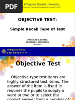 Understanding Supply Type Test Items | PDF | Multiple Choice ...