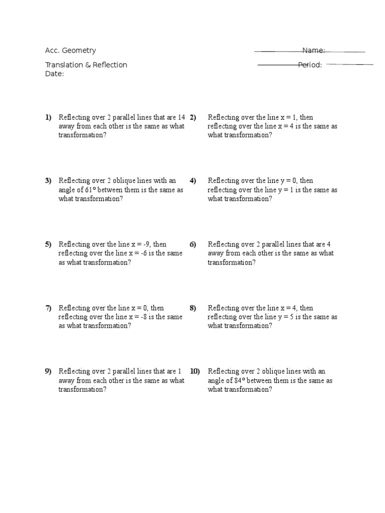 Reflectin Twice | PDF | Mathematical Analysis | Classical Geometry