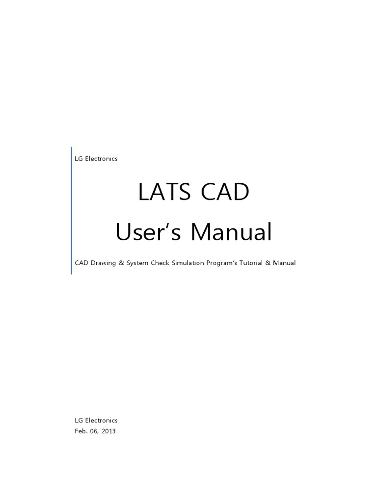 Lats Cad Manual | PDF | Computer Aided Design | Microsoft Excel