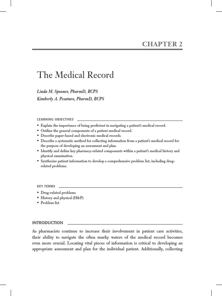 The Medical Record - OMS | PDF | Medical Record | Pharmacy