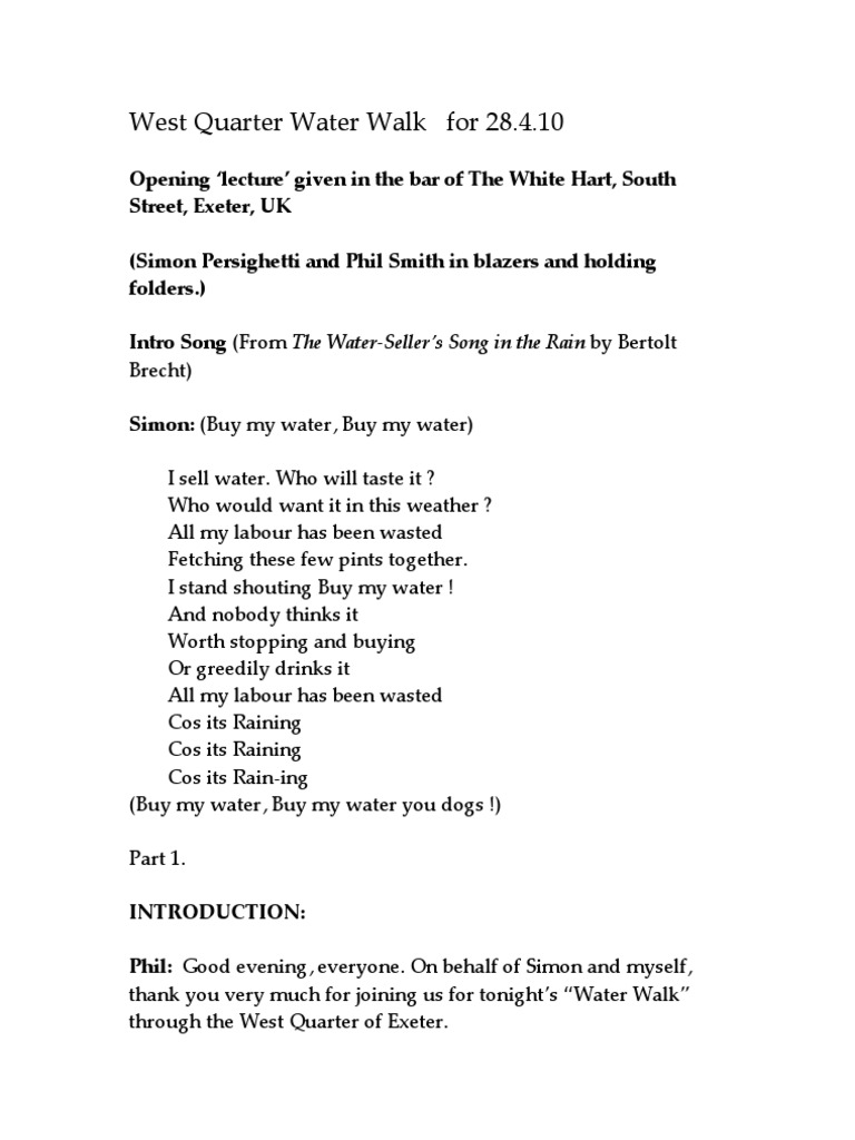 Water Walk Text | Download Free PDF | Nature