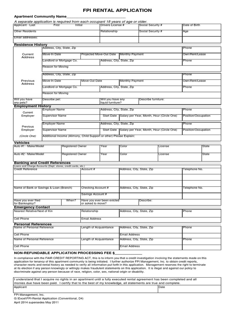 Rent Form | Download Free PDF | Renting | Landlord