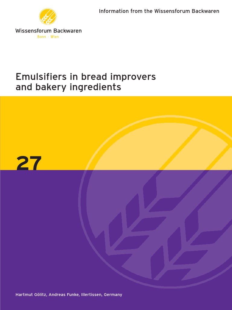 Emulsifiers in Bread Improvers PDF | PDF | Breads | Emulsion