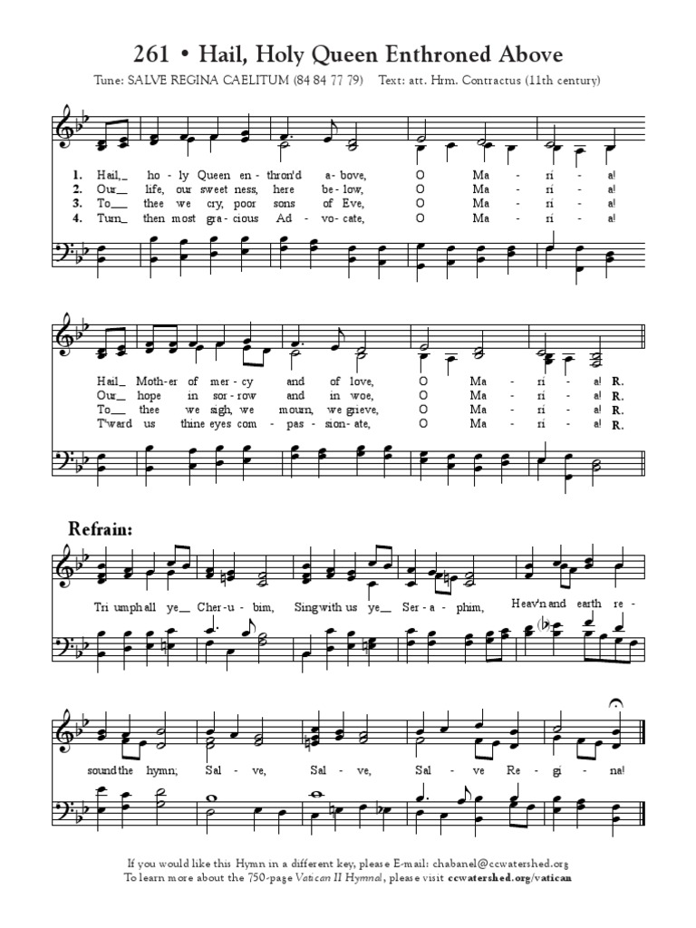 Hail Holy Queen | Hymns | Christian Hymns