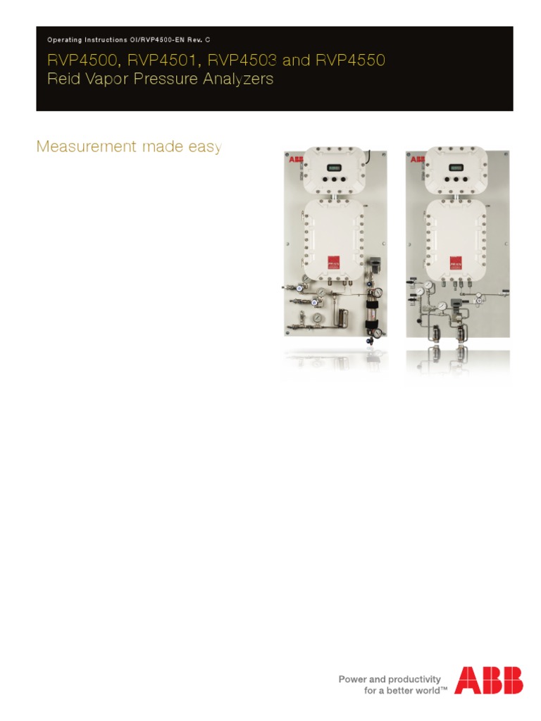 ABB RVP4500 Operating Instructions PDF | PDF | Electrostatic Discharge ...