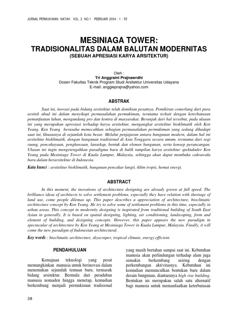 Mesiniaga Tower PDF | PDF | Teknologi & Rekayasa