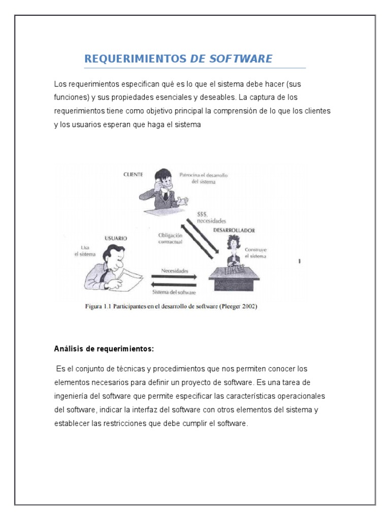 Requerimientos de Software | PDF | Ingeniería de software | Software