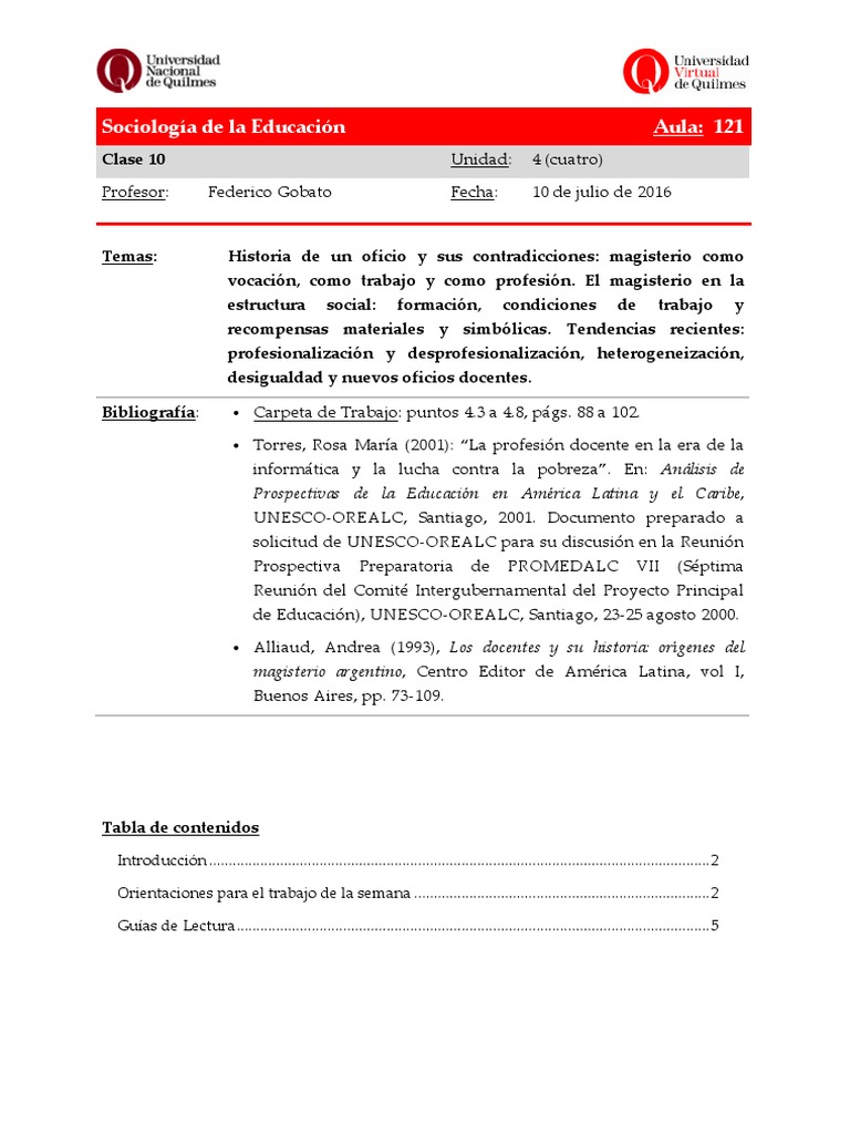 SOCE Aula121 Clase10 PDF | PDF | Lectura (proceso) | Sociología
