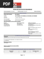 Ficha Tecnica y Hoja de Seguridad Alcohol Etilico Al 96% | PDF | Seguridad y salud ocupacional ...