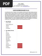 Client Information Sheet Template | PDF