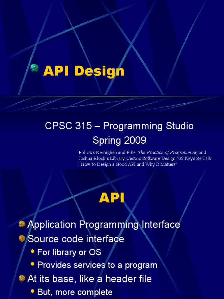 API | Download Free PDF | Application Programming Interface | Subroutine