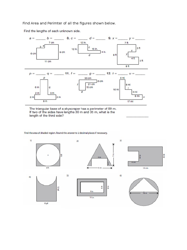 Area of Triangle Calculation Guide | PDF