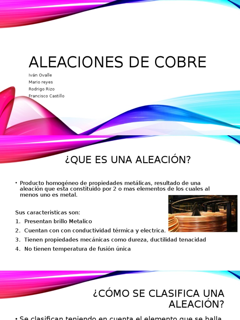 Aleaciones de Cobre | PDF | Aleación | Cobre