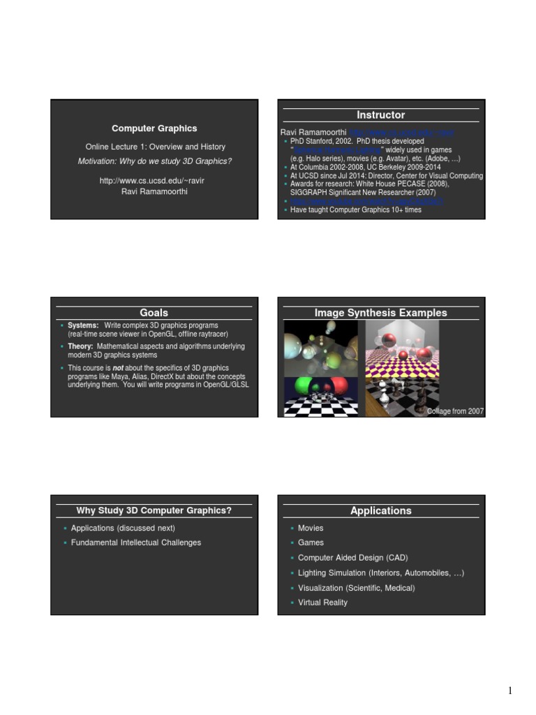 Instructor: Computer Graphics | PDF | Computer Graphics | Shader