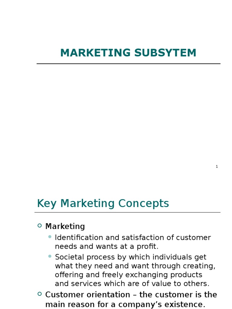 Abm 103 - 8. Marketing Subsystem | PDF | Supermarket | Marketing
