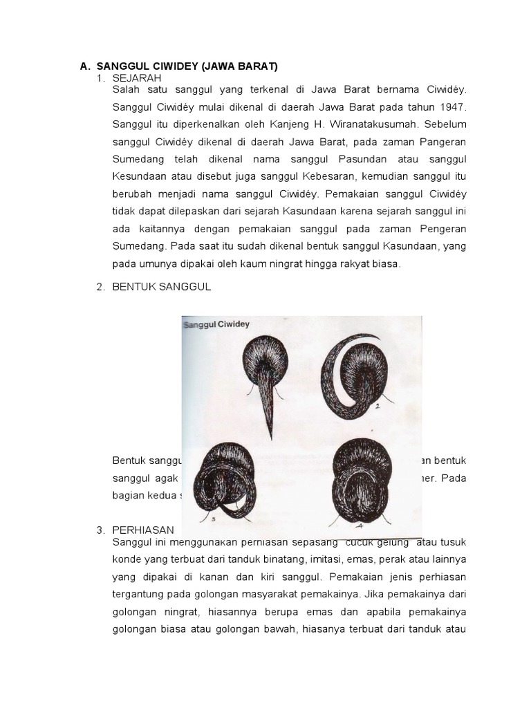 Sanggul Ciwidey Dan Bali | PDF