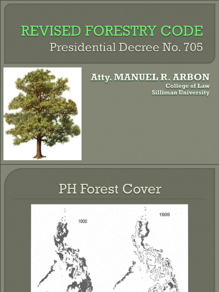 PD 705.ppt | Forests | Land Management