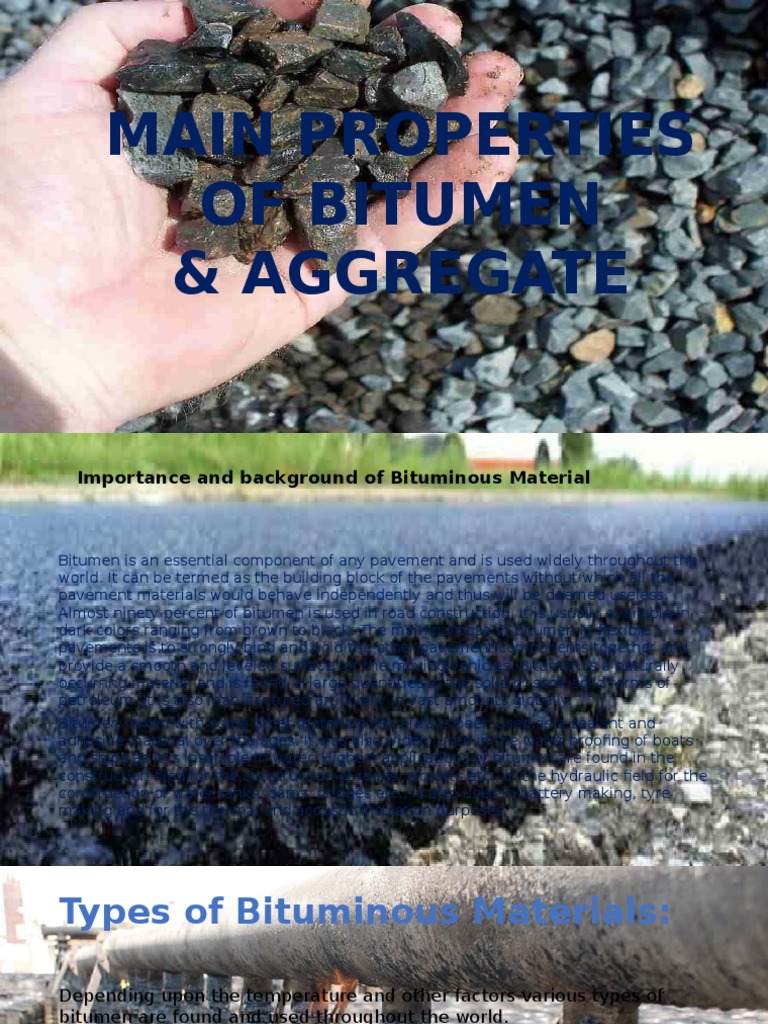 Main Properties of Bitumen | PDF