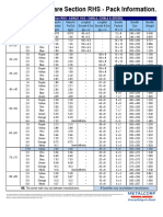 Australian SHS & RHS Size Specifications | PDF | Graphic Design ...