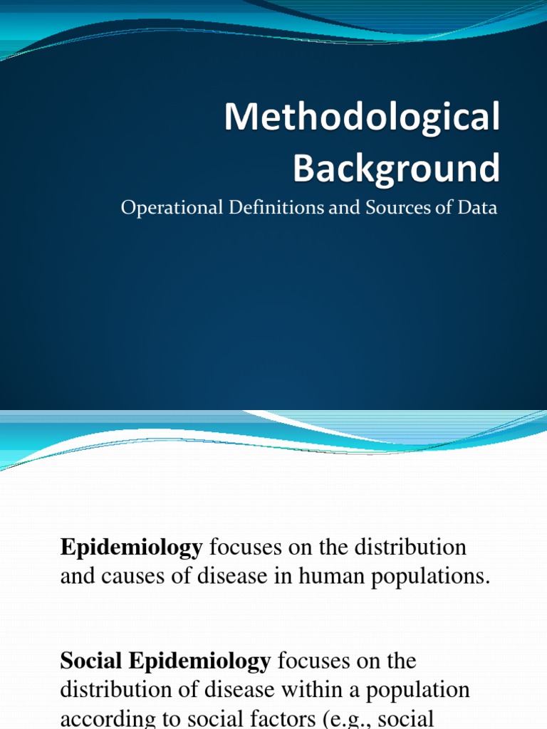 Social Epidemiology & Data Sources | PDF | Self-Improvement