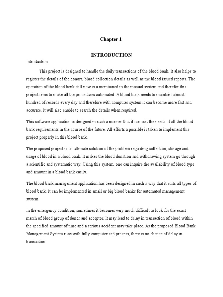 Report-Blood Bank Management System | PDF | Component Object Model ...