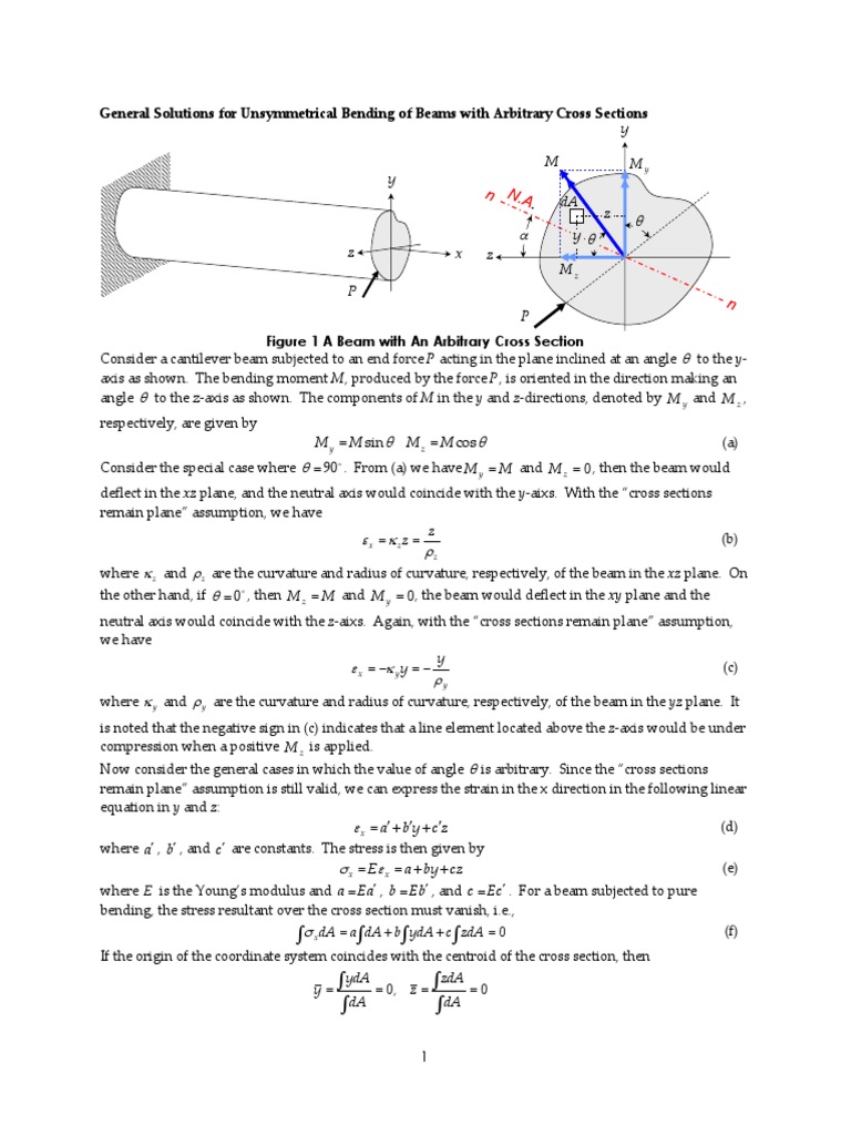 Flexao Obliqua | PDF | Bending | Beam (Structure)