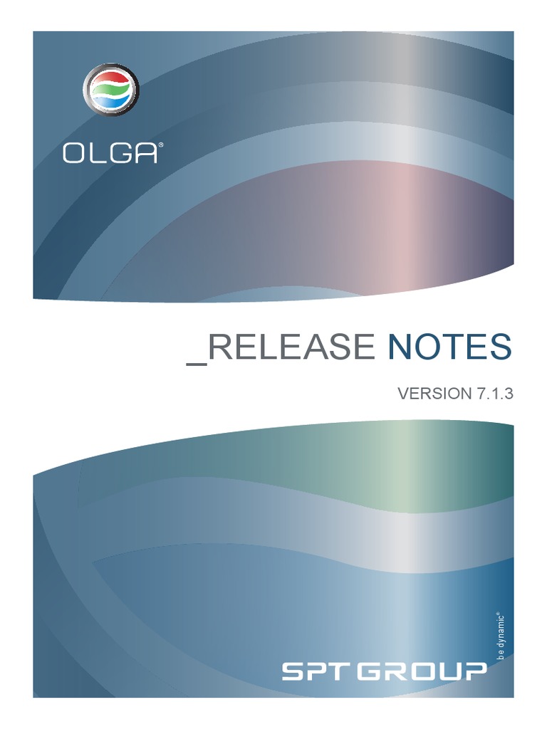 OLGA 7.1.3 Release Notes | Download Free PDF | Software Bug | Simulation