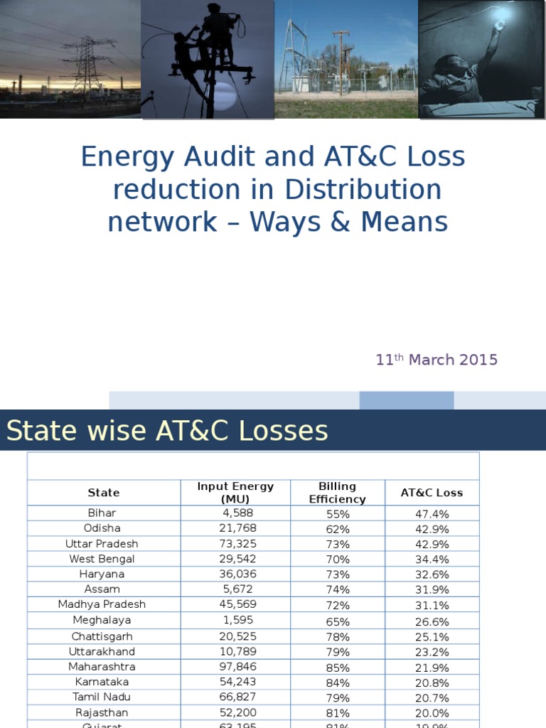 Presentation On At&c Loss Reduction | PDF | Physical Quantities | Power ...