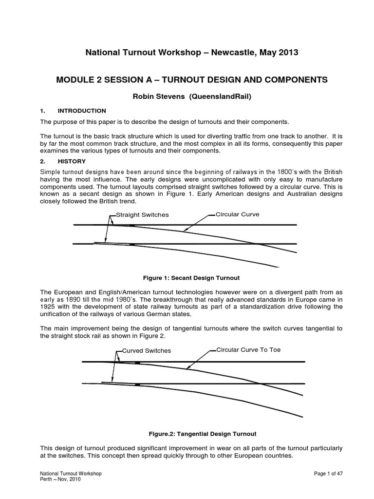 Turnout Design and Components: A Comprehensive Overview of Turnout ...
