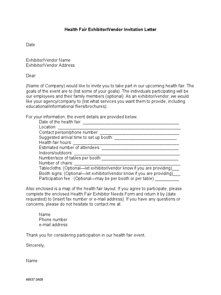 Exhibitor Vendor Invitation | Business