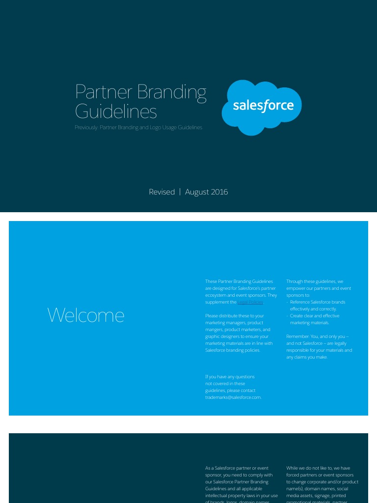Salesforce Partner Guidelines | Salesforce.Com | Brand
