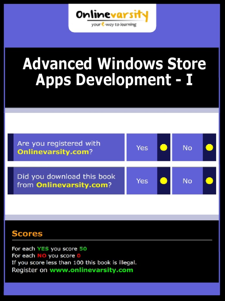 Advance Windows Store Apps Development - I - v1.0 - INTL | PDF ...