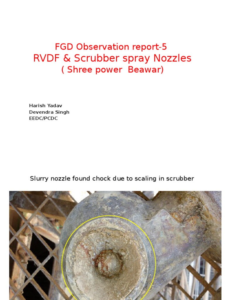 FGD Preliminiary Report (RVDF and Scrubber Spray System) | PDF