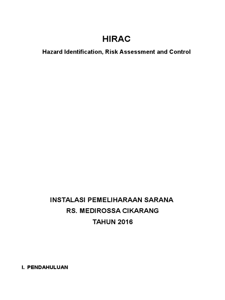HIRAC | PDF | Bisnis | Kesehatan Holistik