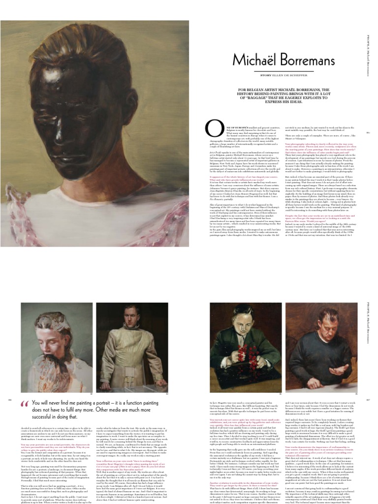 An Interview with Belgian Artist Michaël Borremans | PDF | Paintings ...