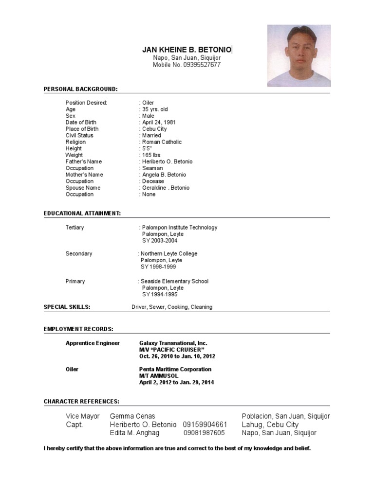 Jan Kheine B. Betonio: Napo, San Juan, Siquijor Mobile No. 09395527677 | PDF | Lifestyle