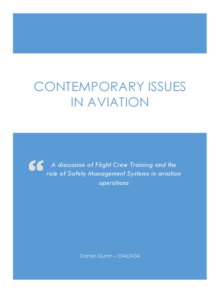 Flight Crew Training & Safety Systems | PDF | Aviation Safety | Risk ...