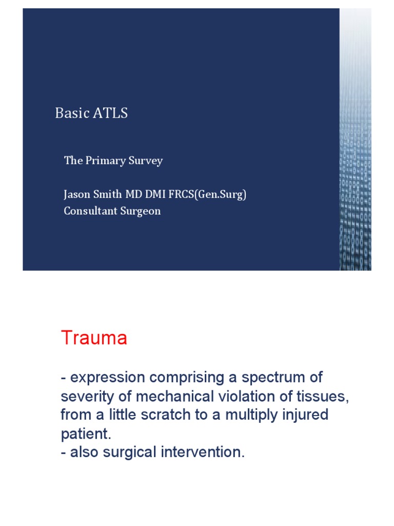ATLS.pdf | Major Trauma | Thorax