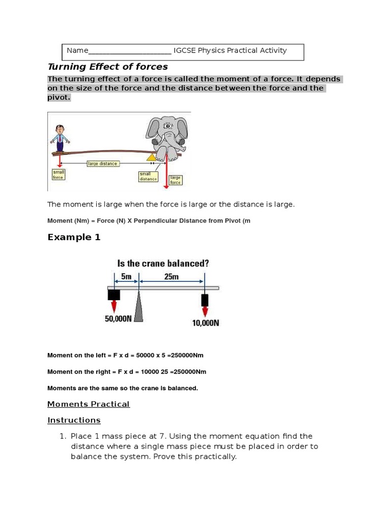 Turning Effect of Forces | PDF | Wellness | Science & Mathematics