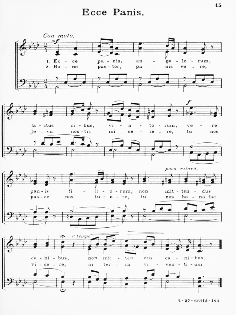 Ecce Panis Angelorum