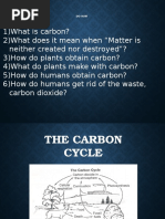 Carbon Cycle PowerPoint | PDF | Carbon Cycle | Carbon