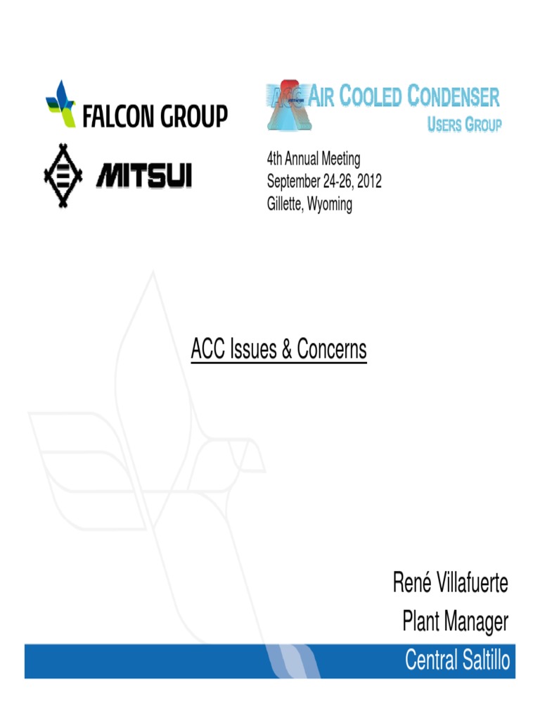 16 ACC Issues and Concerns | PDF | Energy Technology | Energy Conversion