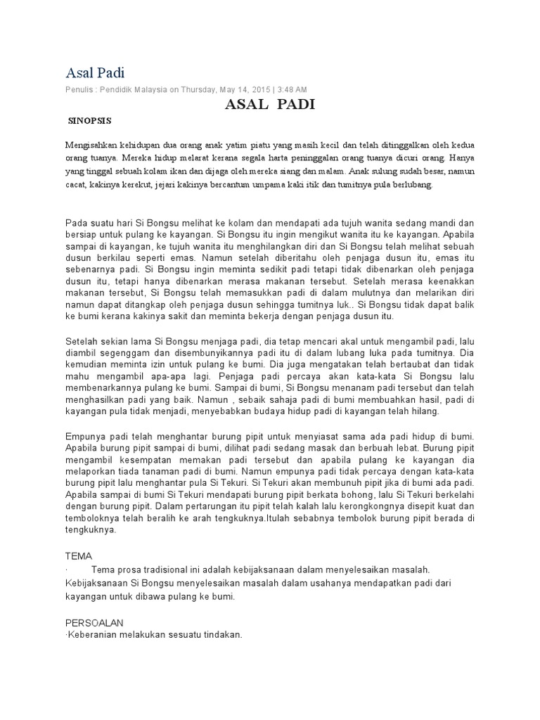 Asal Padi | PDF