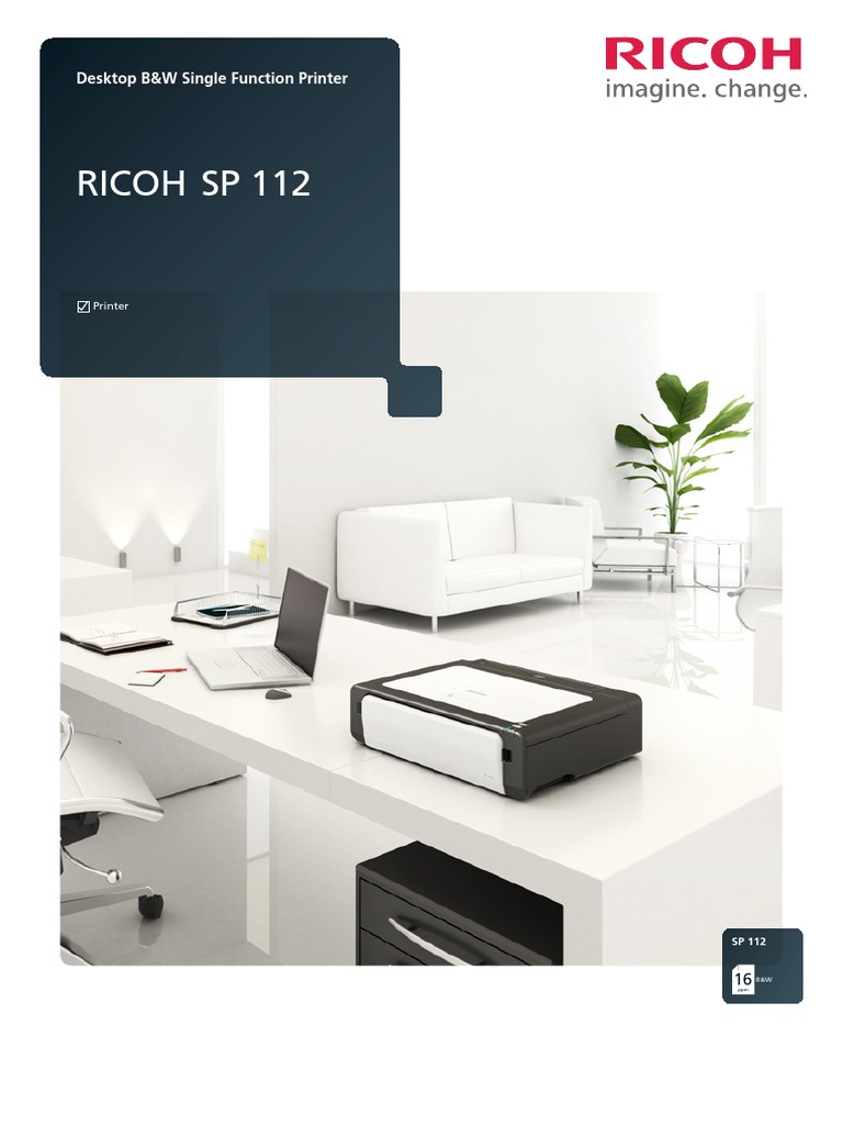 Ricoh SP112 PDF | PDF | Printer (Computing) | Computer Architecture