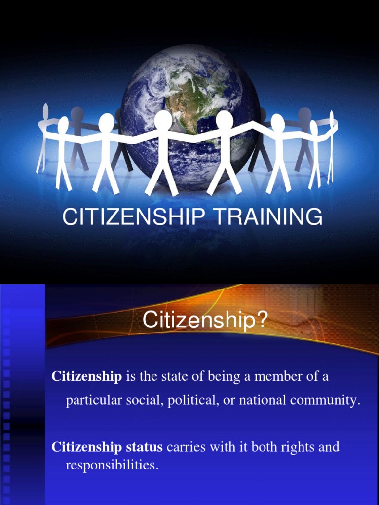 Module 2 - Citizenship Training | PDF | Human Rights | Citizenship