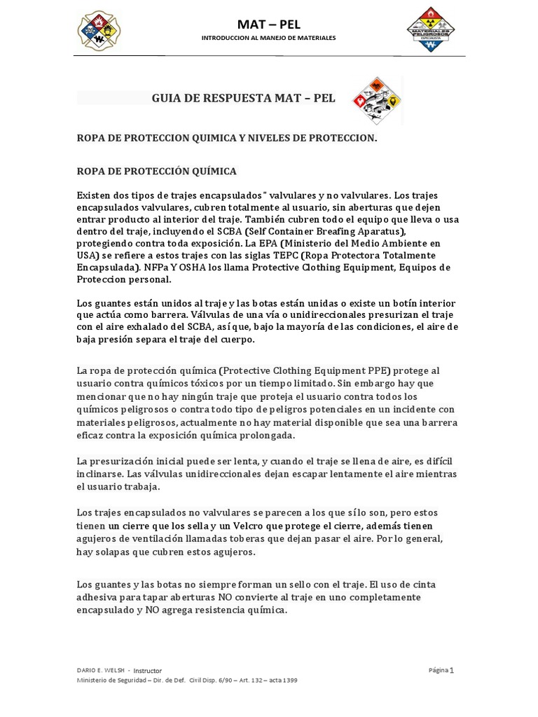 Manual EPP | PDF | Hidrocarburos | Mercancías peligrosas